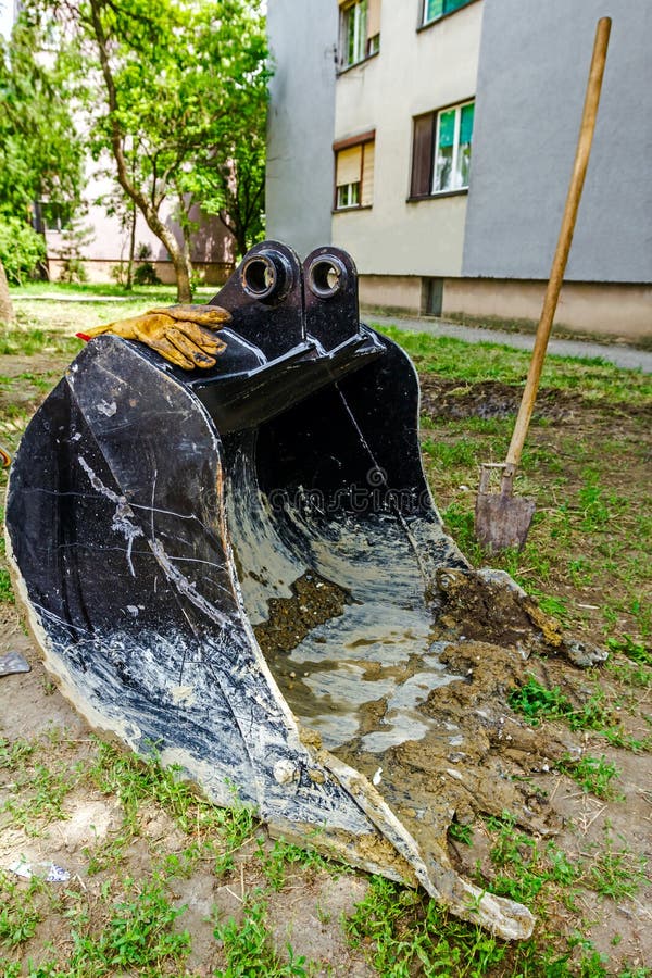 Excavators bucket stock image. Image of business, bulldozer - 44565811