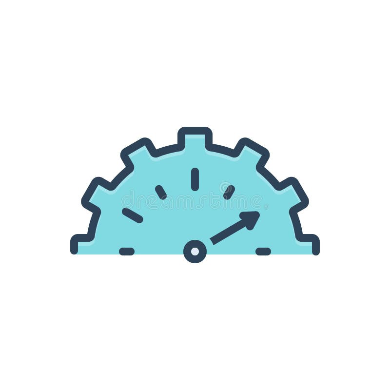 Color Illustration Icon for Exceed, Indicator and Dashboard Stock ...