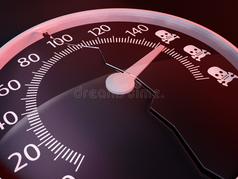 Exceed the Speed Limits Kills Stock Illustration - Illustration of ...