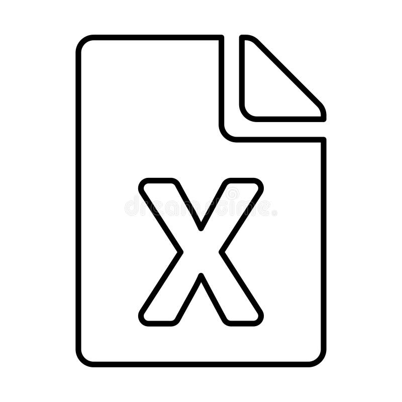 Designed Excel Document File Icon Stock Illustrations – 14 Designed Excel Document File Icon ...