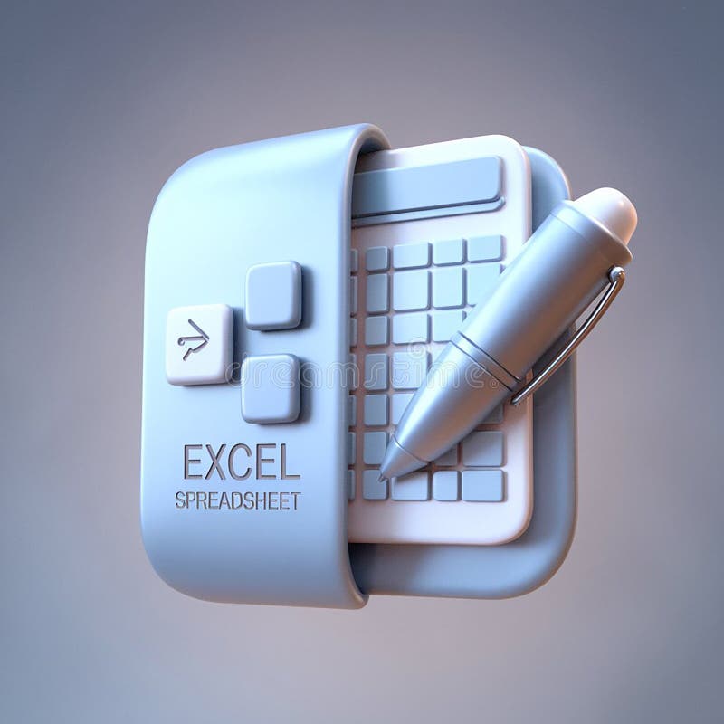 Excel Power - 3D Microsoft Office Excel in Action. Digital Data ...