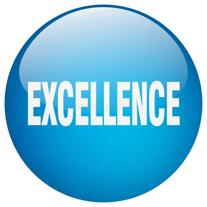 Excellence button stock vector. Illustration of peeler - 122703521