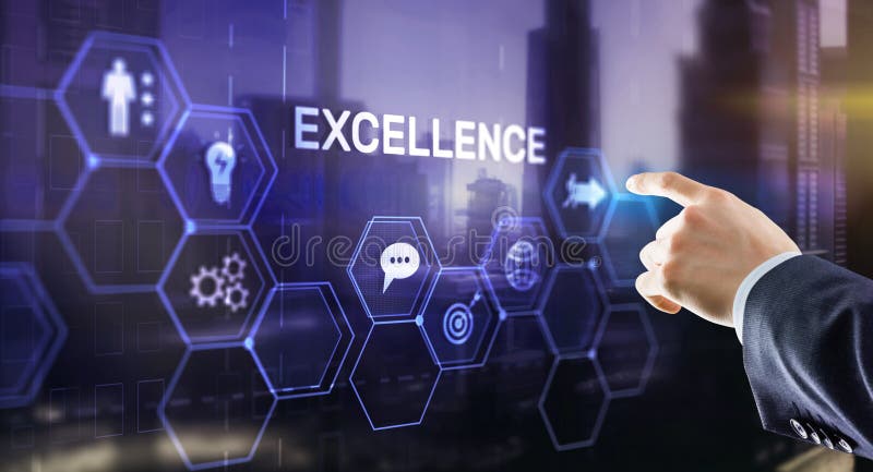 Excellence Concept. Quality Service Stock Photo - Image of presentation ...