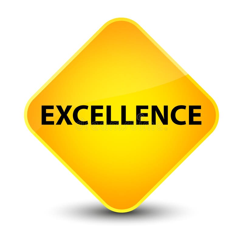 Excellence Elegant Yellow Diamond Button Stock Illustration ...