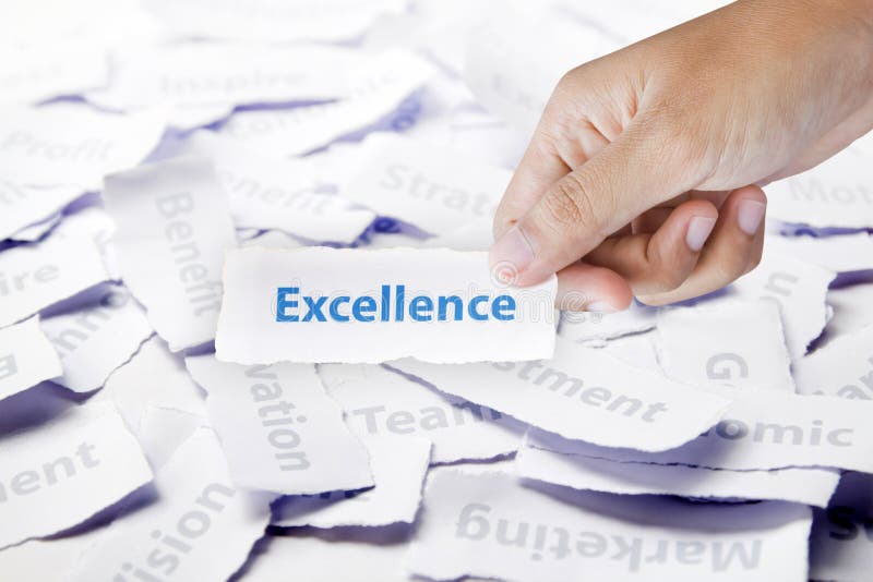 Excellence in hand stock image. Image of direction, benefit - 26182425