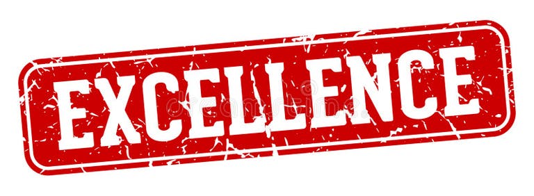 Excellence Rectangular Sign. Excellence Stamp Stock Vector ...