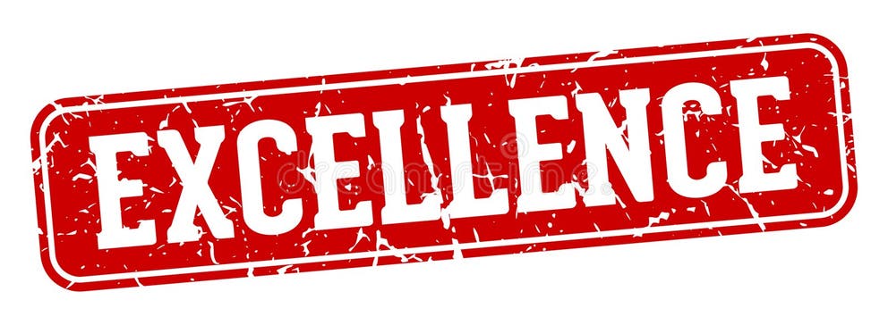 Excellence Rectangular Sign. Excellence Stamp Stock Vector ...