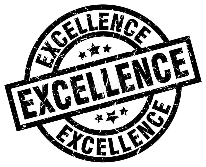 Excellence Round Grunge Stamp. Excellence Stock Vector - Illustration ...
