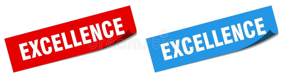 Excellence Sticker. Excellence Sign Set Stock Vector - Illustration of ...