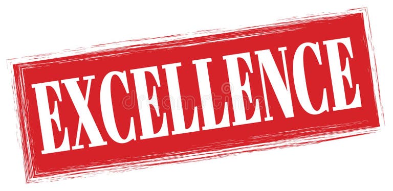 EXCELLENCE Text Written on Red Stamp Sign Stock Illustration ...