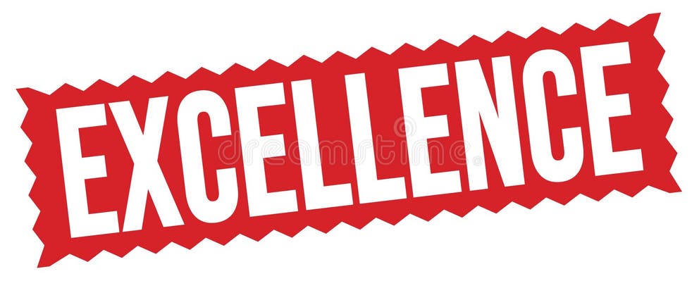 EXCELLENCE Text Written on Red Stamp Sign Stock Illustration ...