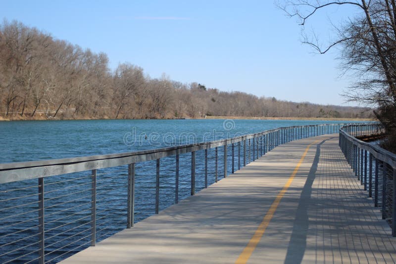 An Excellent Bridge Angle on the Lake Atalanta Stock Image - Image of ...