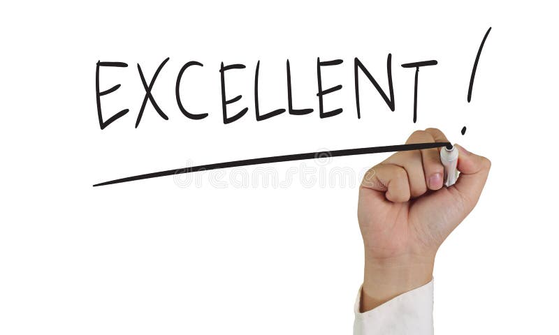 Excellent stock photo. Image of excellent, words, management - 52873562