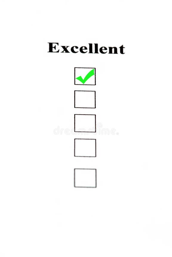 Excellent check stock image. Image of buyer, consumer - 15712111