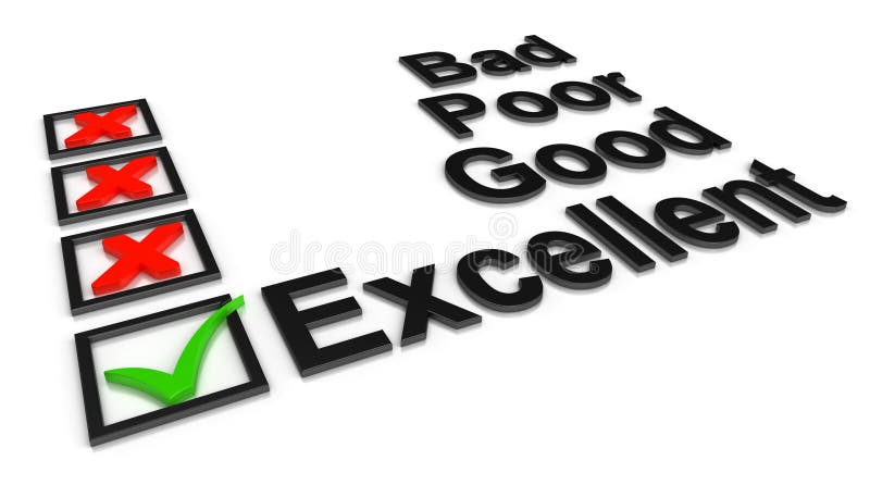 Excellent choice stock illustration. Illustration of checklist - 10846016