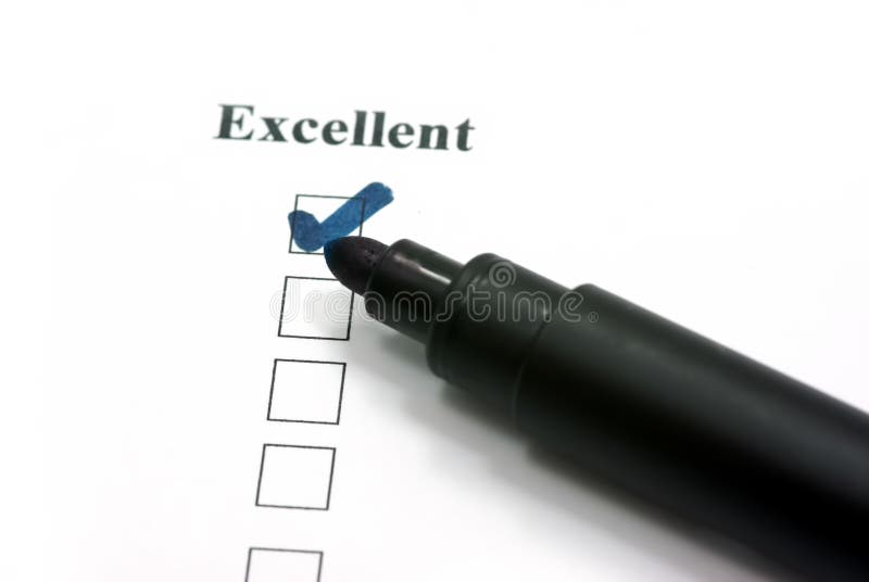 Excellent results stock illustration. Illustration of checkbox - 13675812