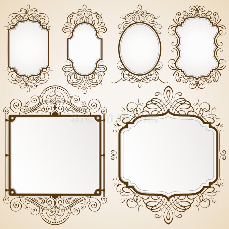 Excellent Decorative Frames Stock Vector - Illustration of banner ...