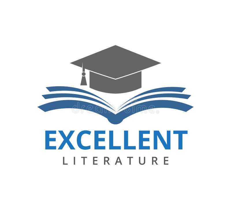 Excellent Education School Vector Icon Logo Design Stock Illustration ...