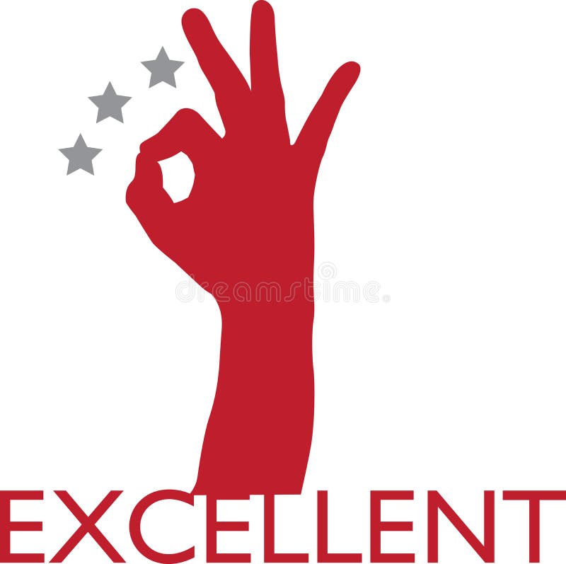 Excellent icon stock vector. Illustration of attitude - 33536999