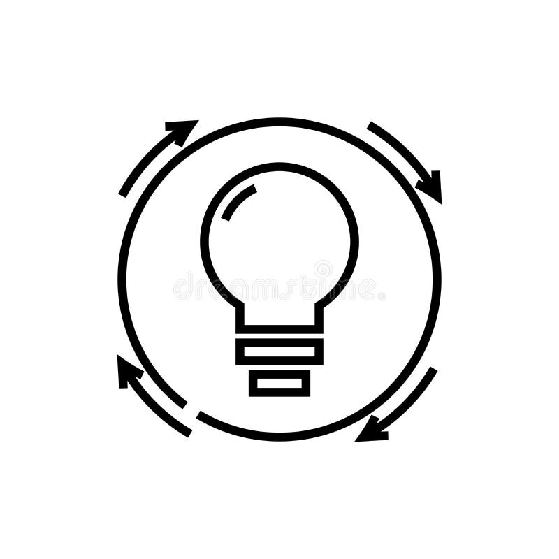 Excellent Idea Line Icon, Concept Sign, Outline Vector Illustration ...