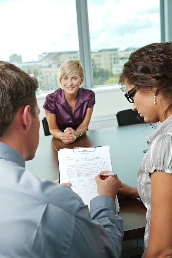 Excellent job interview stock photo. Image of administration - 22664744