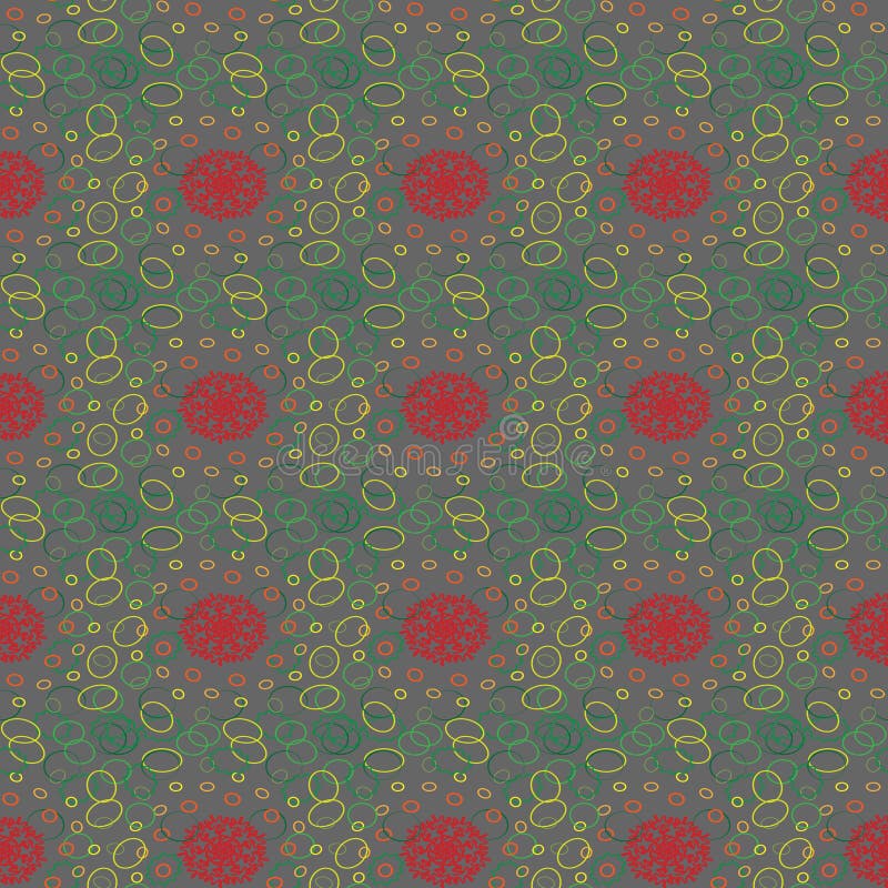 Excellent Pattern with Green Circles and Red Center. Stock Vector ...