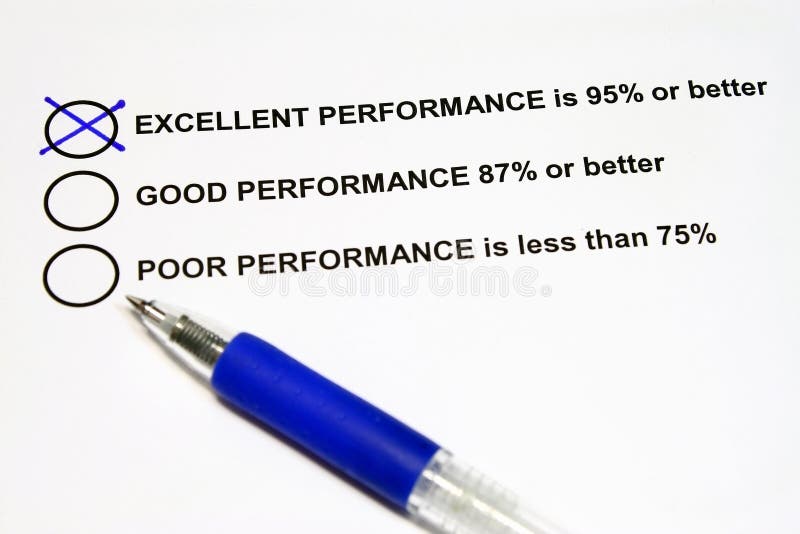 Performance Evaluation Report Stock Photo - Image of reward, file: 3755682