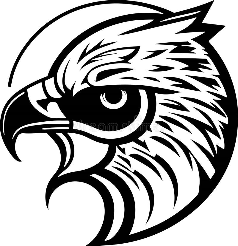Excellent and Powerful Hawk Emblem Art Vector Stock Vector ...