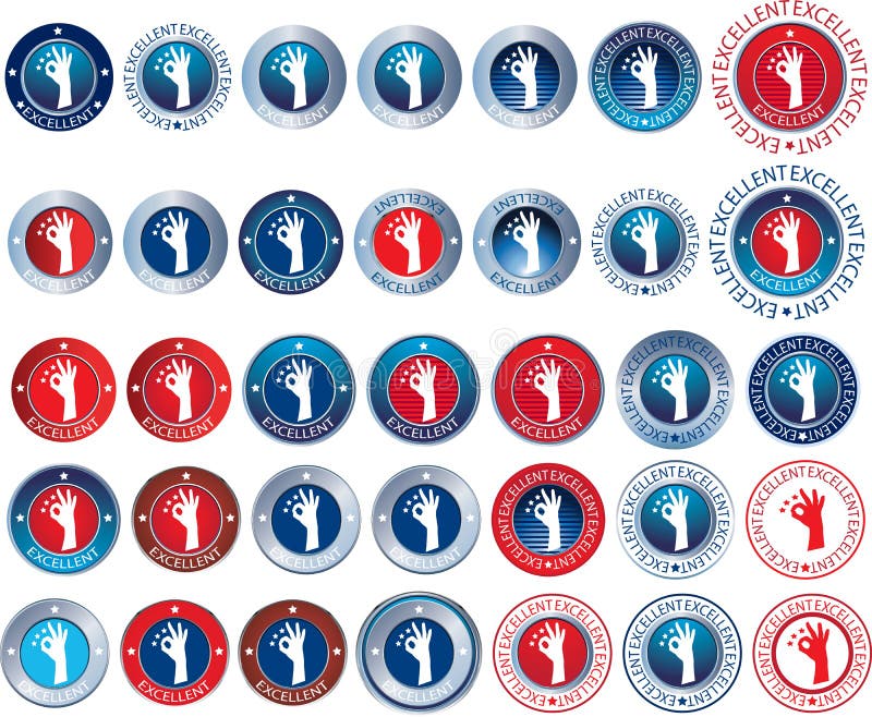 Excellent sign stock vector. Illustration of communication - 33948143