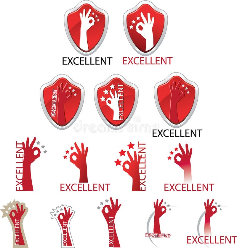 Excellent sign stock vector. Illustration of communication - 33948143