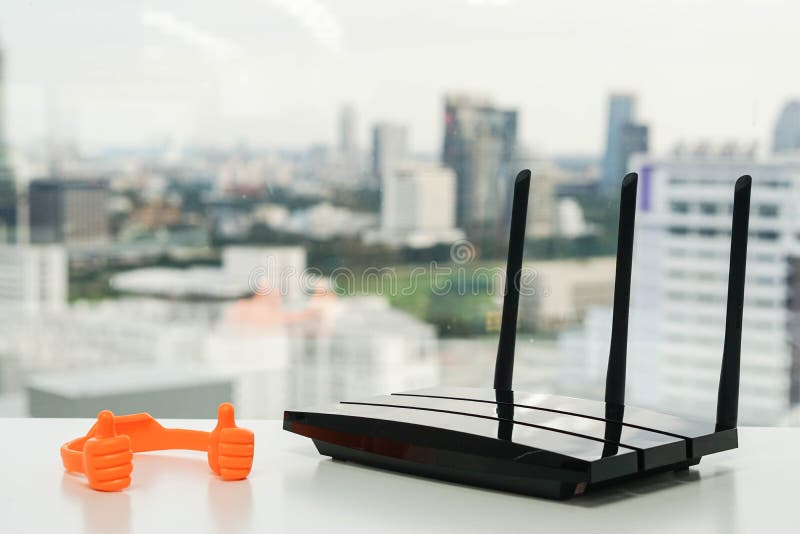 Excellent Signal of Wifi Router in Office Stock Image - Image of ...