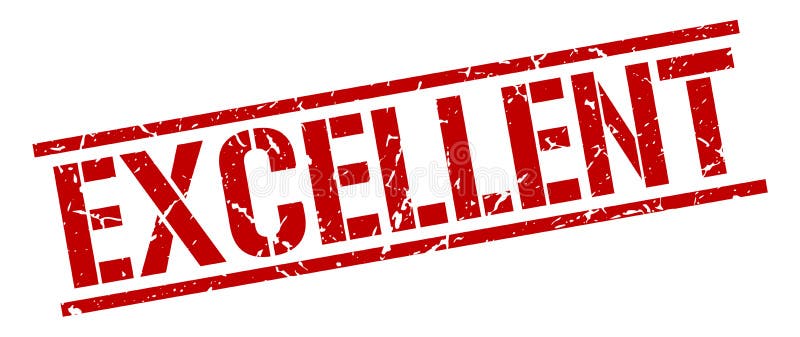 Excellent stamp stock vector. Illustration of isolated - 122021519