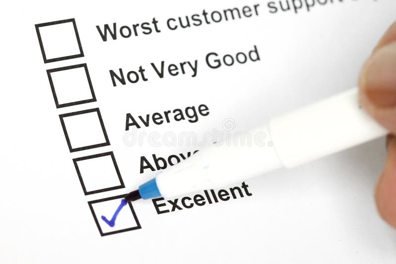 Excellent Customer Service Survey Stock Image - Image of opinion ...