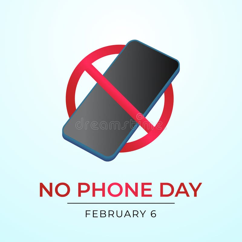 An Excellent Vector Graphic for Commemorating No Phone Day is Available ...