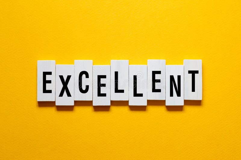 Excellent - Word Concept on Building Blocks, Text Stock Illustration ...