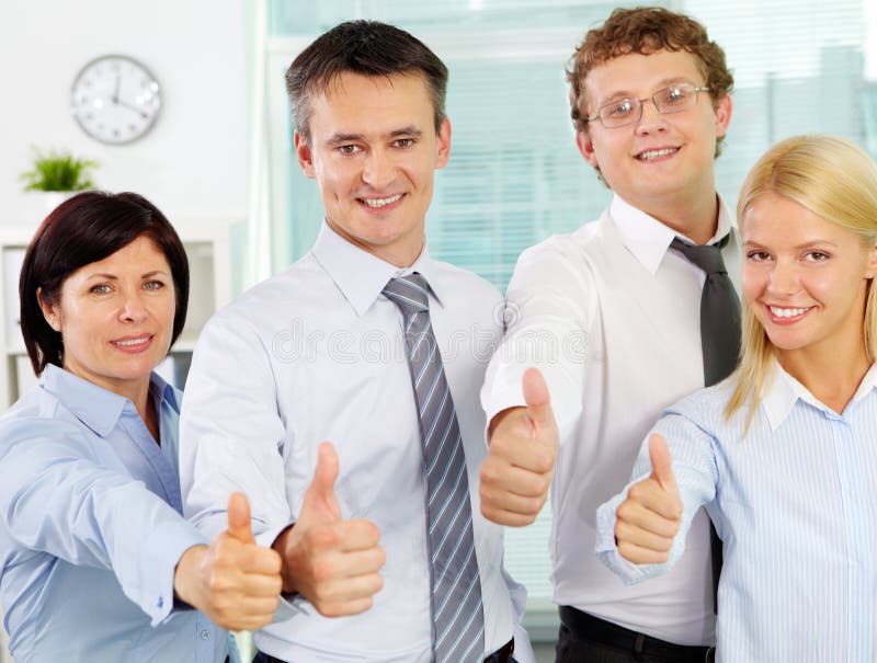 Excellent workers stock image. Image of company, expression - 28949383