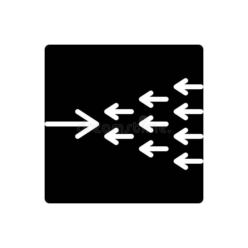 Black Solid Icon for Exception, Omission and Exclusion Stock Vector ...