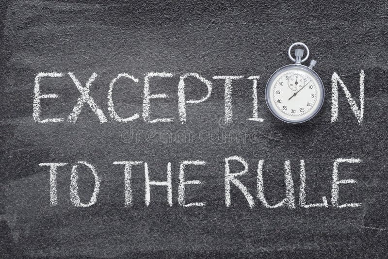 Exception To the Rule Watch Stock Image - Image of vintage, rule: 258876975
