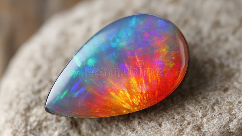 Exceptional Australian Opal Showcasing Vivid Colors and Unique Patterns ...