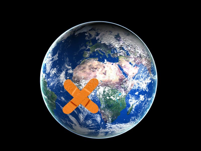 Excepto la tierra stock de ilustración. Ilustración de planeta - 5254762