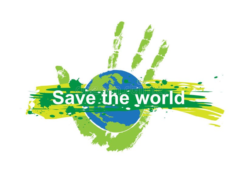 Excepto O Conceito Do Mundo Ilustração Stock - Ilustração de etiqueta ...