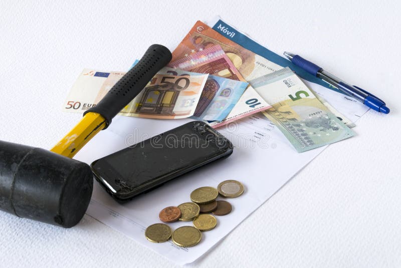 Excessive calls. stock photo. Image of mobile, angry - 94813708