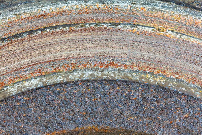 Excessively Used Rusty Brake Disc Close-up Stock Photo - Image of ...