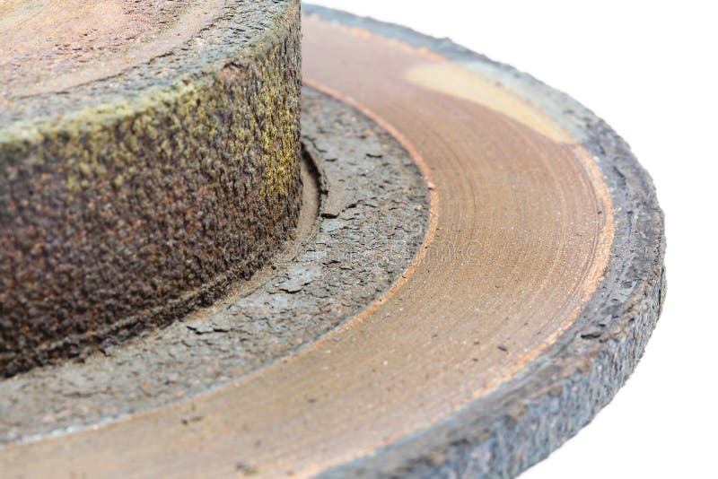 Excessively Used Rusty Brake Disc Close-up Stock Photo - Image of ...