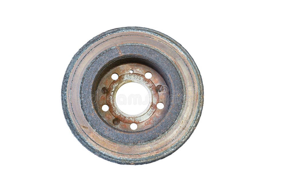 Excessively Used Rusty Brake Disc Stock Image - Image of rusty ...
