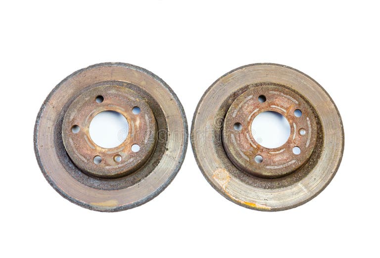 Excessively Used Rusty Brake Discs Stock Image - Image of shabby ...