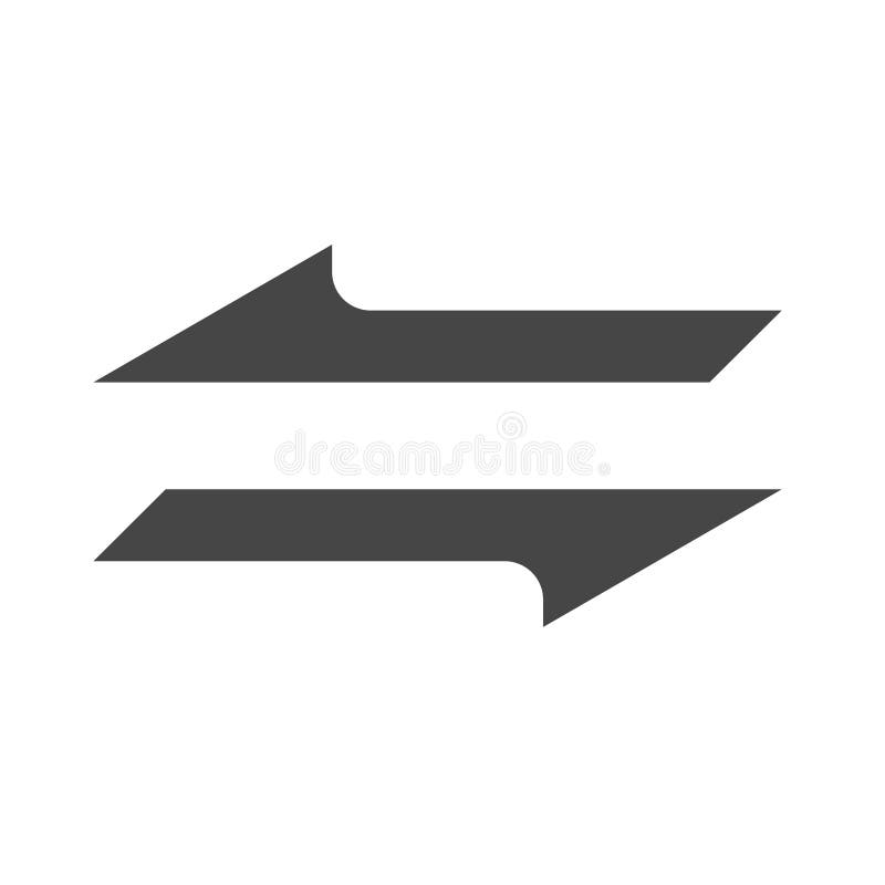 Exchange Arrow Icon, Sync Arrows Stock Illustration - Illustration of ...