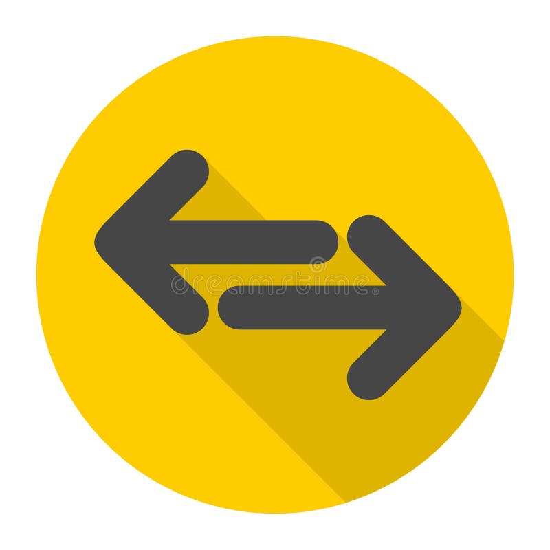 Exchange arrow icon stock vector. Illustration of database - 119333110