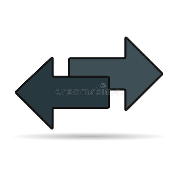 Exchange Arrow Transfer Shadow Icon,swap Web Button Design, Move Symbol ...
