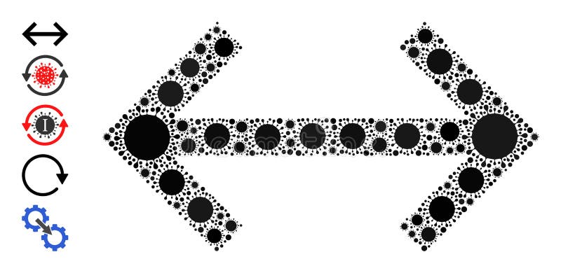 Exchange Arrows Icon - Pandemic Composition and More Icons Stock Vector ...